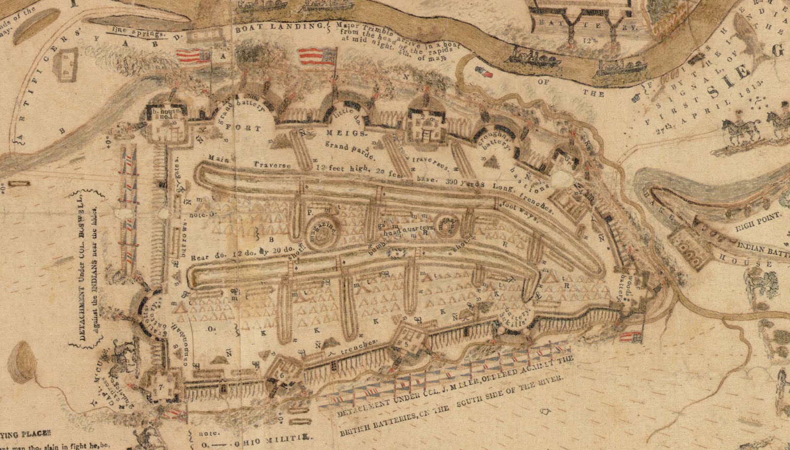 The Old Northwest Notebook: Fort Meigs First Siege Schedule of Events