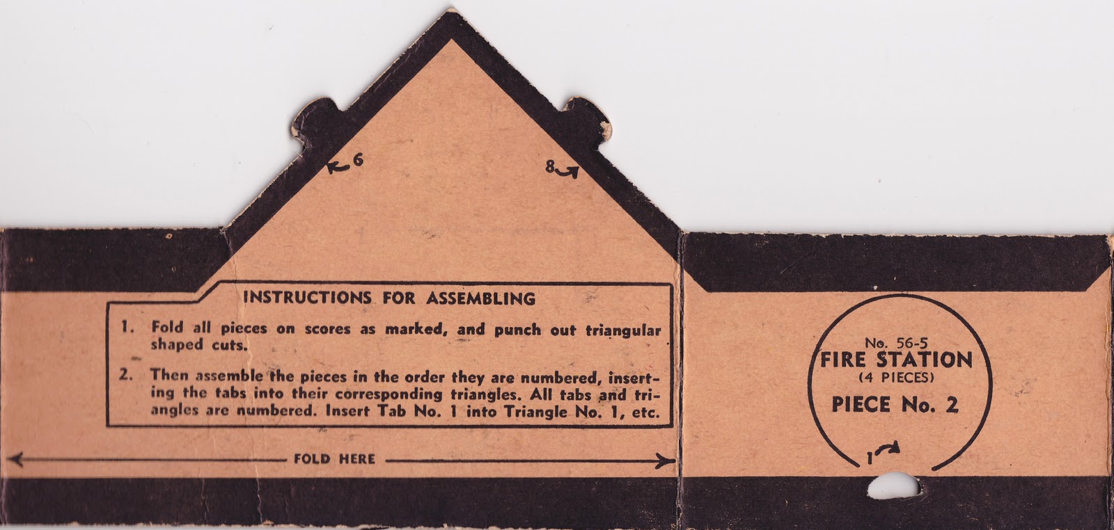 Toys and Stuff: Built-Rite #56-5 Fire Station - Scans