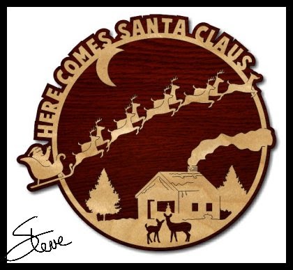 Scrollsaw Workshop: Here Comes Santa Claus Scroll Saw Pattern.
