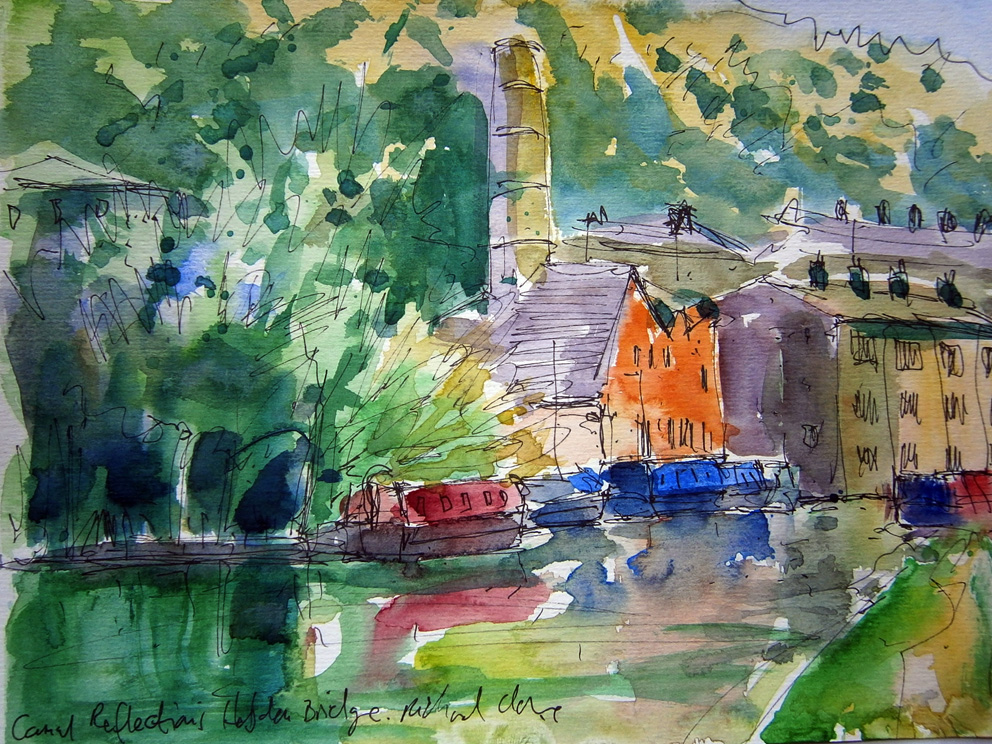 Richard Clare Art: Sketches from Hebden Bridge, Yorkshire, England
