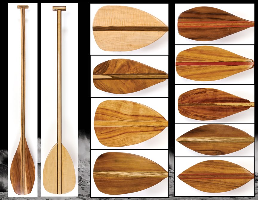 Tropical Exotic Hardwoods: Koa Paddles by Mana Paddleworks