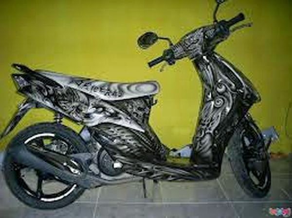 Modifikasi Motor Airbrush Mio - Variasi Motor Mobil Terbaru