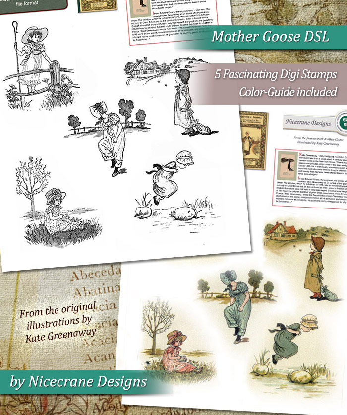 Nicecrane Designs: Mother Goose & vintage Freebies
