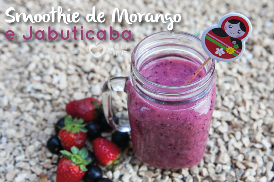 Smoothie de morango e jabuticaba