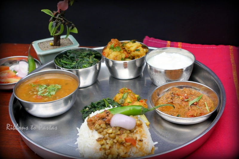 Nepali Daal Bhat Tarkari - Ribbons to Pastas