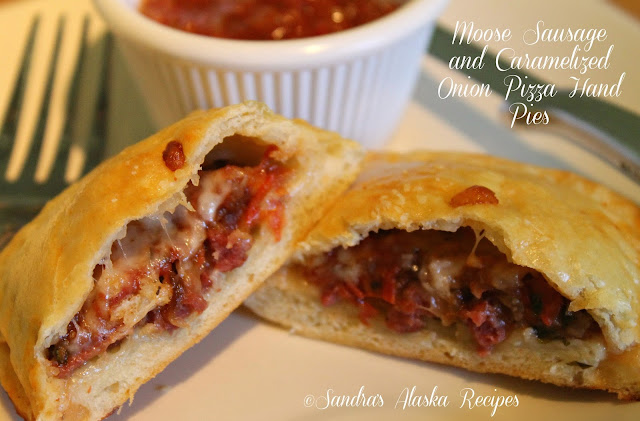 Sandra's Alaska Recipes: SANDRA'S MOOSE SAUSAGE and CARAMELIZED PIZZA ...