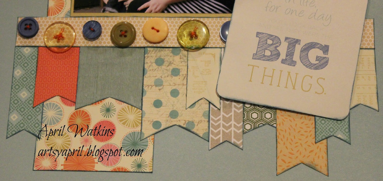 Artsy April: Title Page: Mixing Papers