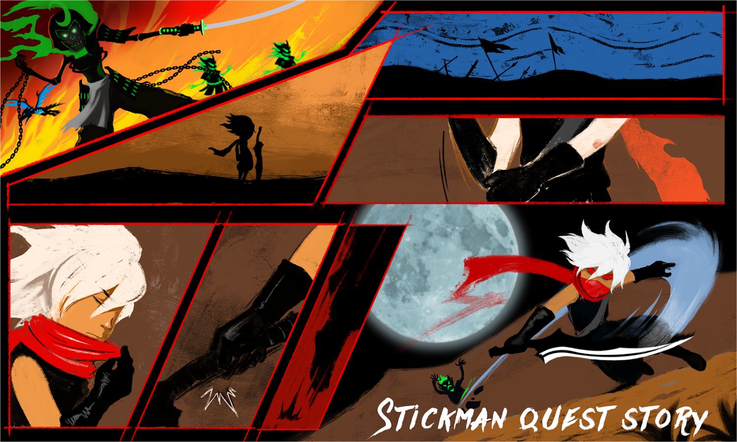 Stickman Running Games: Stickman Quest