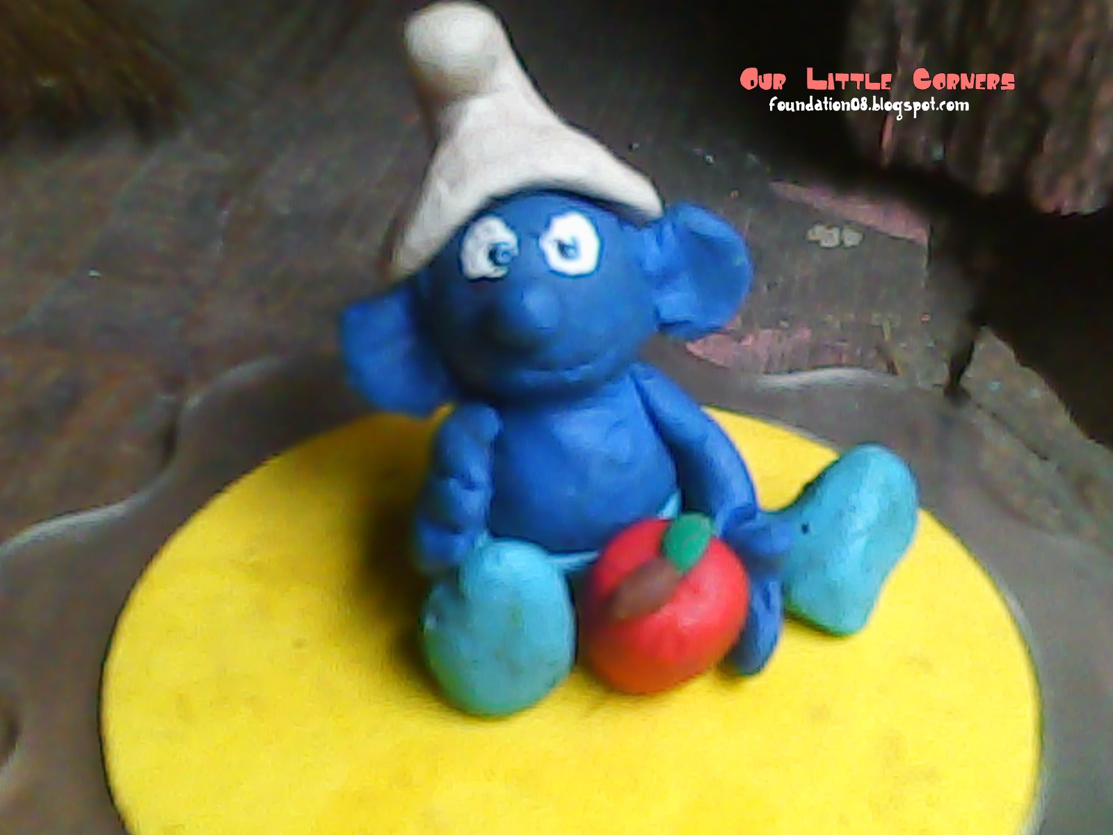 OUR LITTLE CORNERS: Clay Art # 13 : Smurf