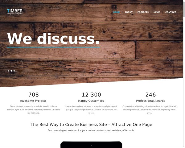 Timber - Free One Page Bootstrap Template - Template Forest Timber - Free One Page Bootstrap Template - Template Forest