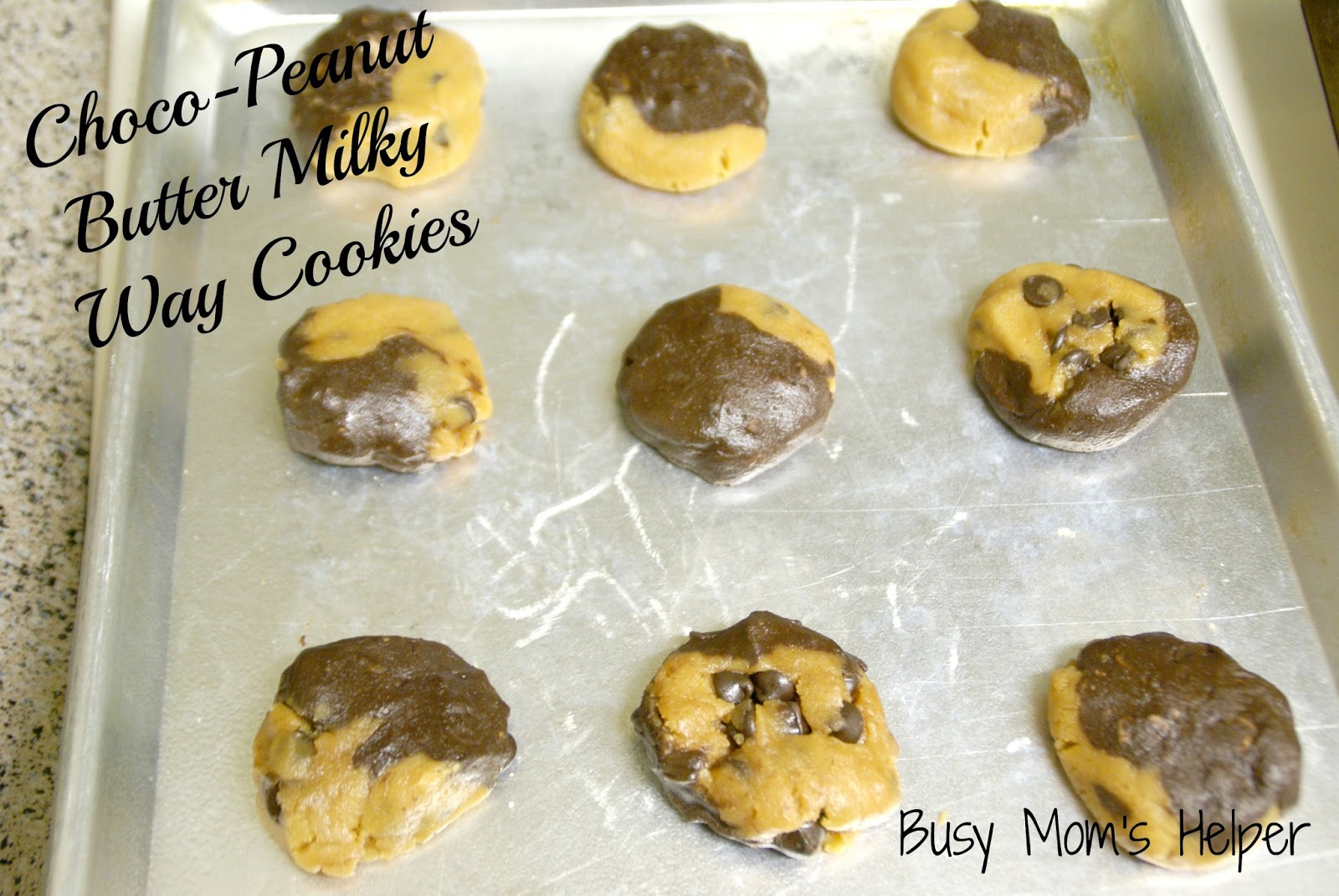 Chocolate Peanut Butter Milky Way Cookies