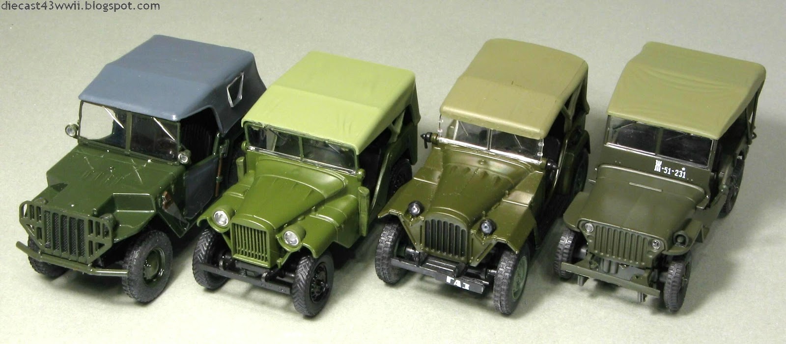 Military scale models: Willys MB/Ford GPW Red Army. De Agostini