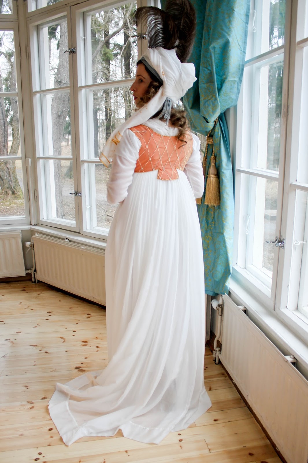 The Shadow of My Hand: 1790s round gown and beaded bodice at the Spring ...