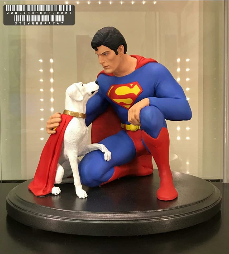 JIMSMASH ! ! !: [CHRISTOPHER REEVE] SUPERMAN & KRYPTO STATUE