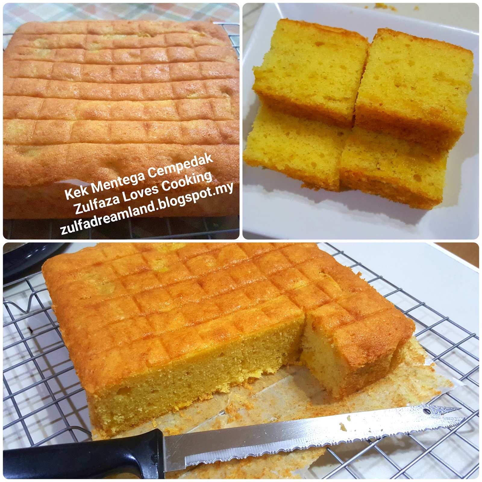 ZULFAZA LOVES COOKING: Kek Mentega Cempedak