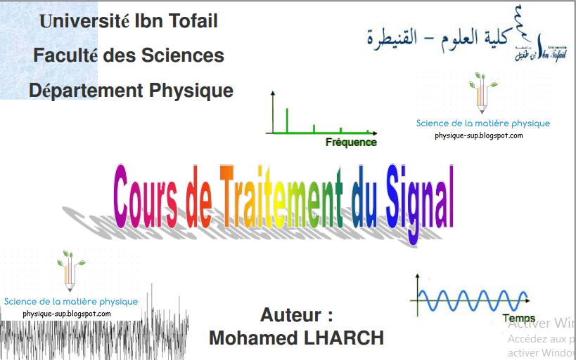 cours de traitement du signal. - Études Supérieures Physique