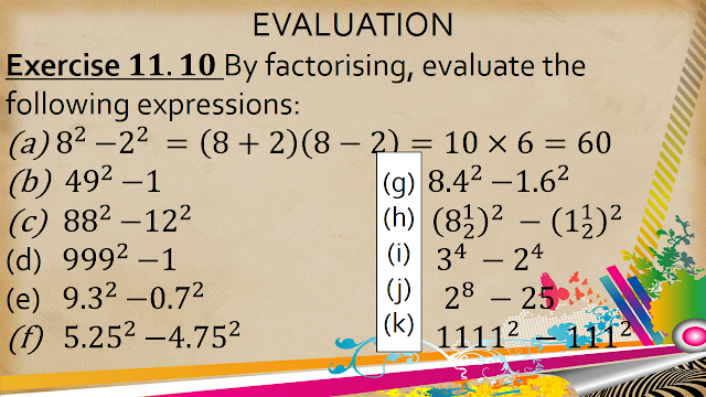Math 9: Chapter 4: ALGEBRAIC MANIPULATION
