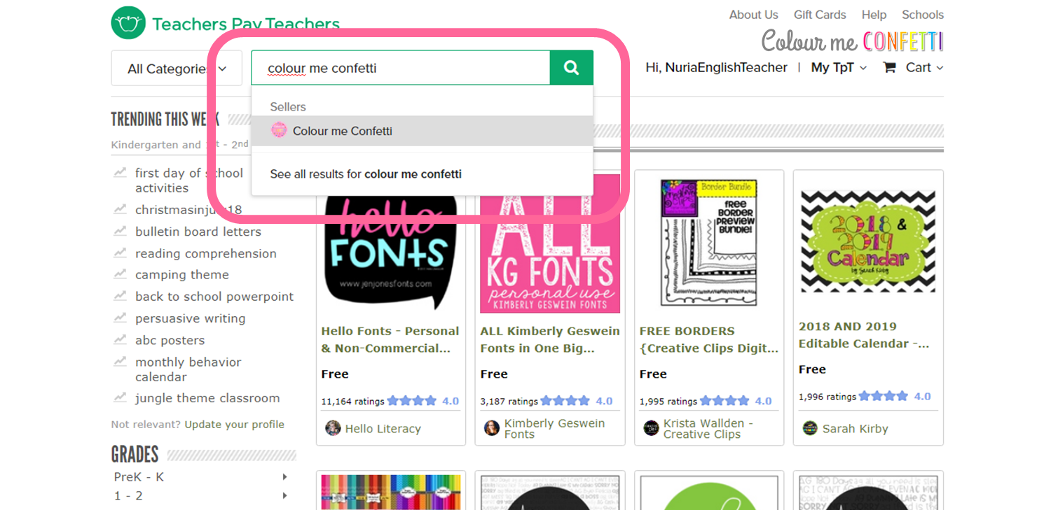 Guía TpT Guide ♥ 2 - Colour me Confetti
