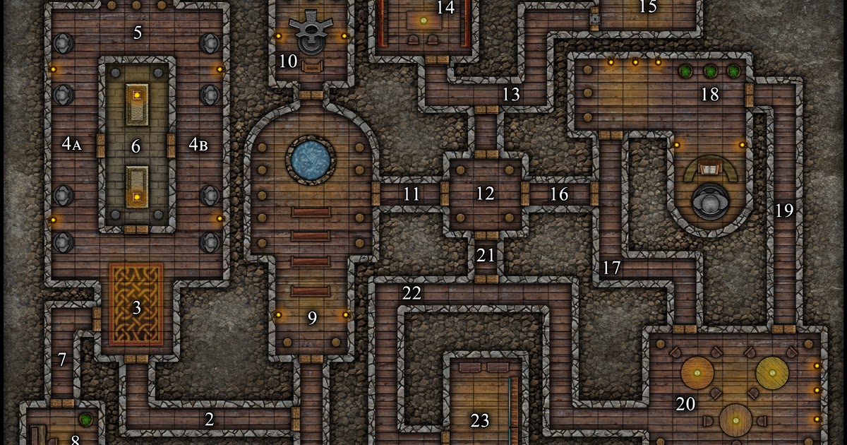 Justin Andrew Mason - Paths to Adventure: Weekly Dungeon Map #004 ~ # ...