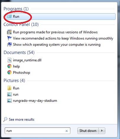 Fungsi Run pada windows - Cateeet