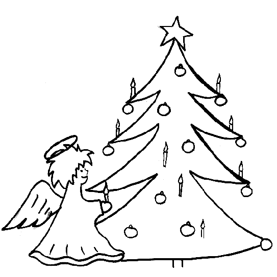 Dibujos para colorear de Abetos, arbol de navidad - Blog de imágenes