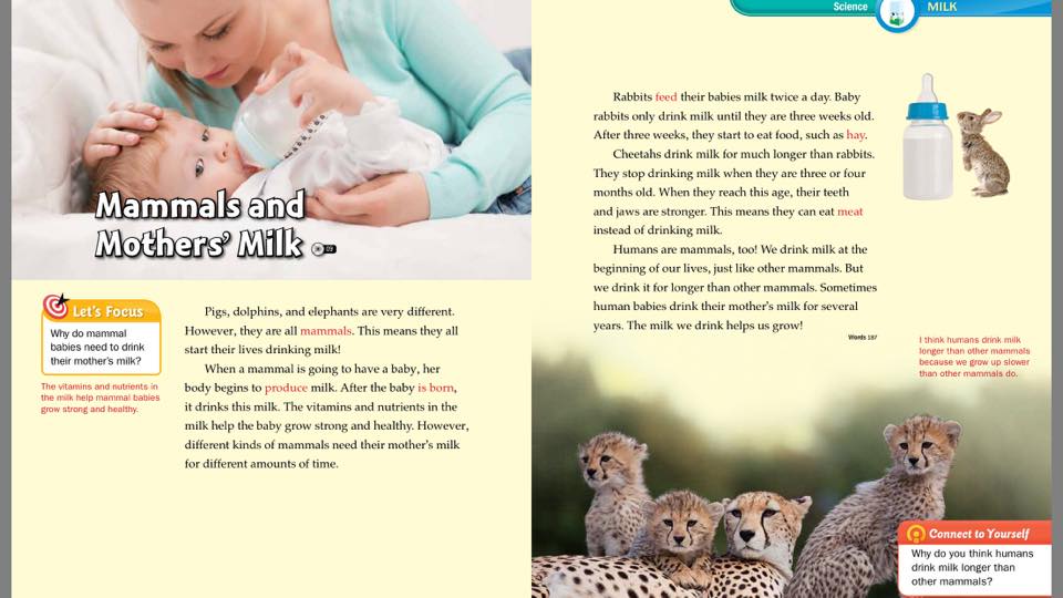 Happy Students Make Better Learners: LESSON 6: MILK