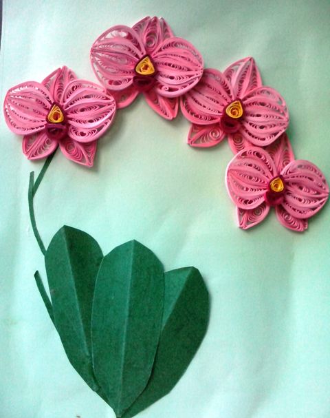 ...A ROOM FOR MY PAPER QUILLING: QUILLED ORCHID (QUILLING BUNGA ANGGREK)