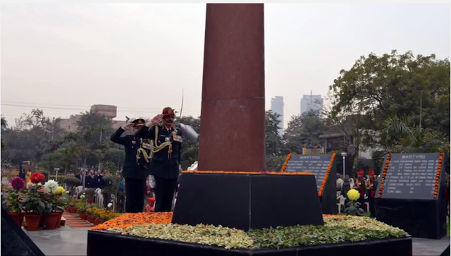 Annual Wreath Laying Ceremony at Shaheed Smarak in Noida - Noida Diary - Rediscover Noida With Us!