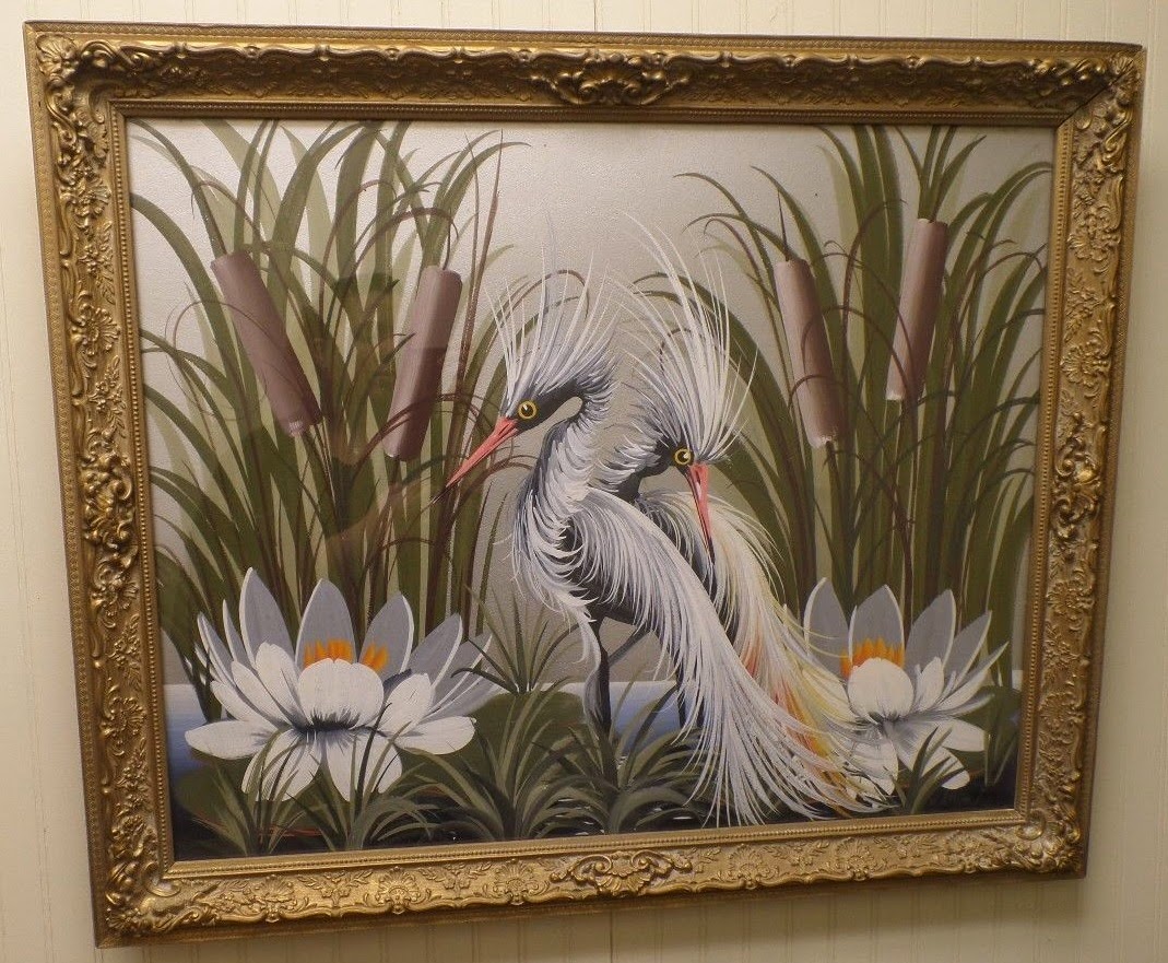 Paintings by M Devoe: TWO EGRETS by M. Devoe