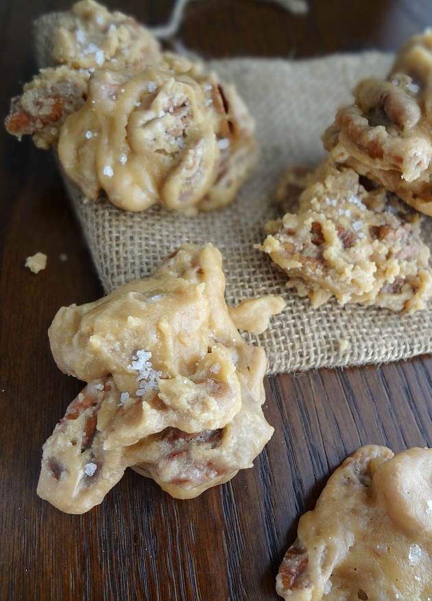 The Cooking Actress: {Easy} Salted Praline Pecan Clusters