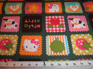 kit forrar botones: TELAS HELLO KITTY COUNTRY Y PATCHWORK