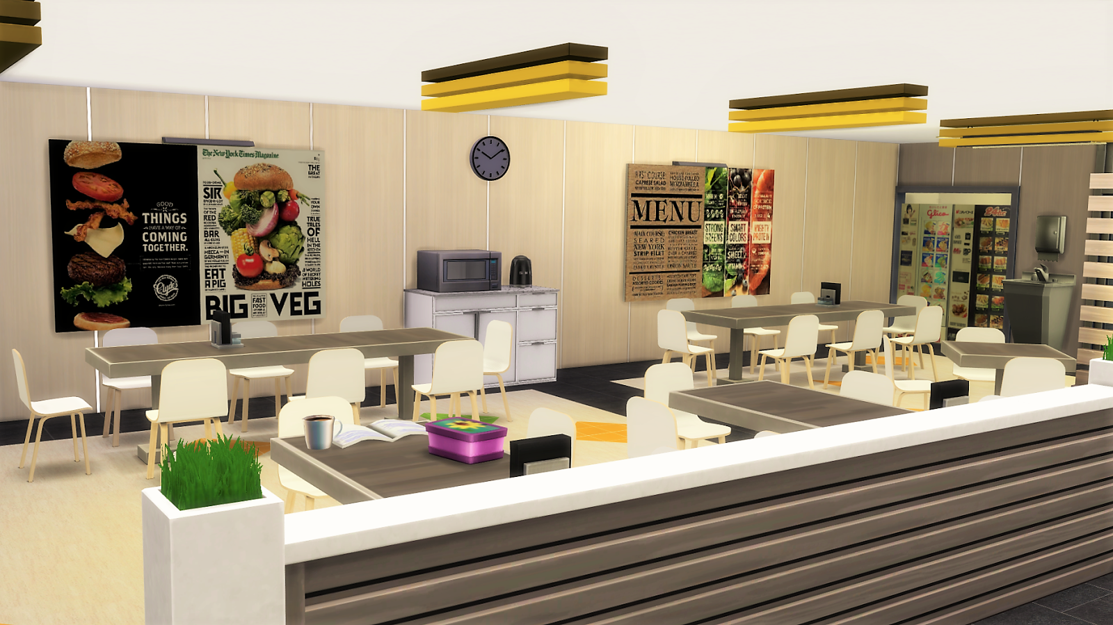 sim house design workshop: Sims 4 Rainbow High School ----- 七彩中学