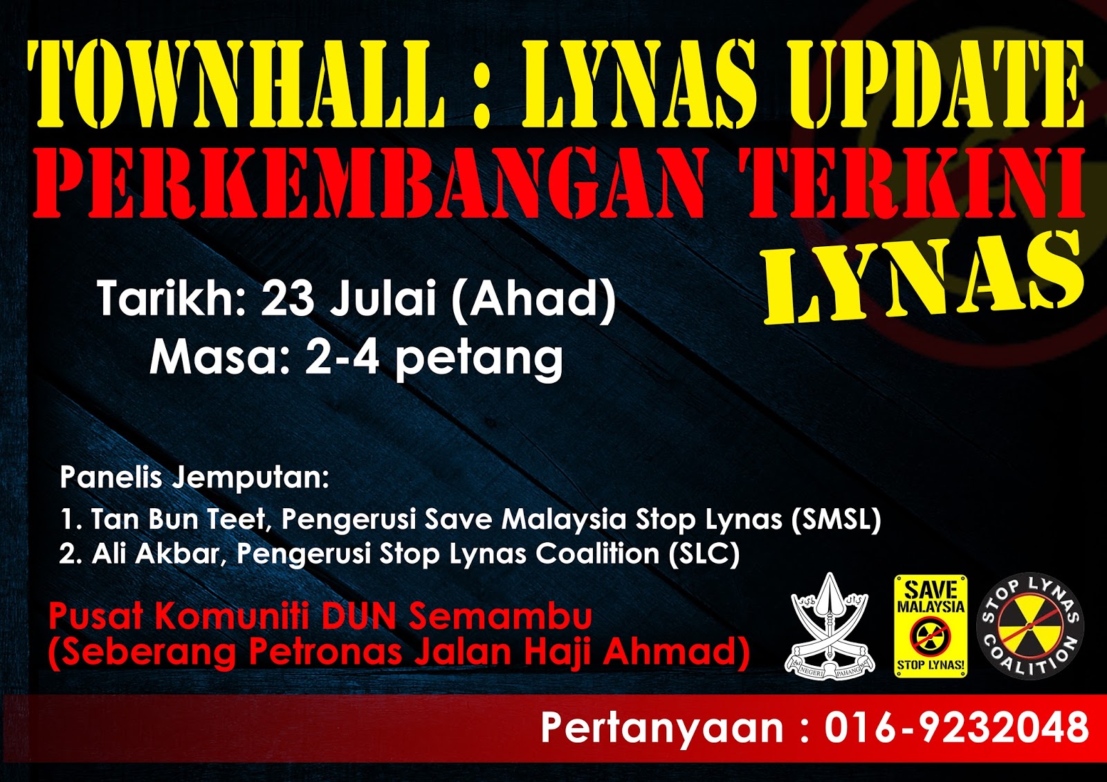Save Malaysia, Stop Lynas!