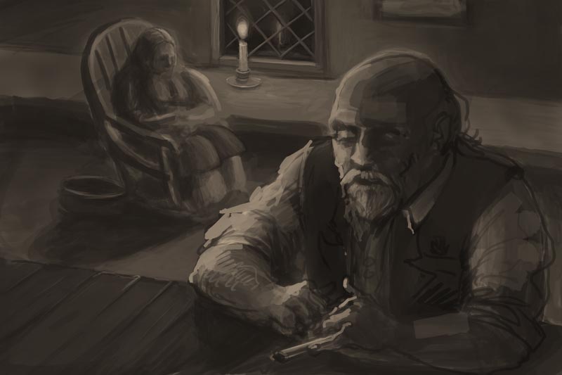 Matt Swanson's Art: Cobbler & The Elves - Process Work