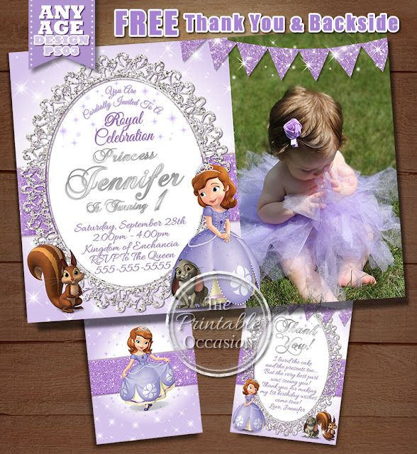 The Printable Occasion - Party Printables: Sofia The First Birthday ...