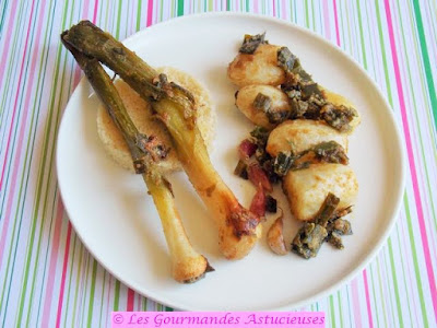 Navets et poireaux confits (Vegan)