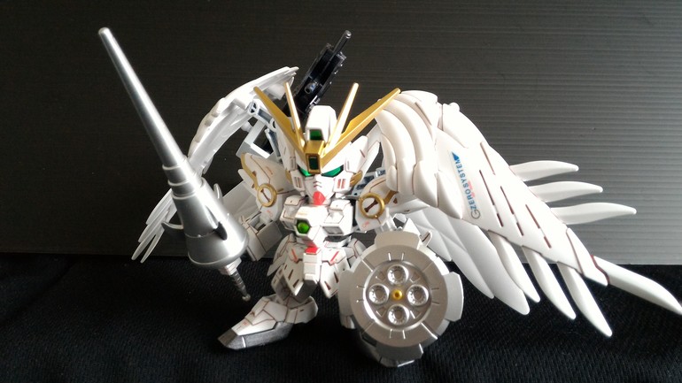 GUNDAM GUY: SD Gundam EX STANDARD Wing Gundam Zero EW - Customized Build