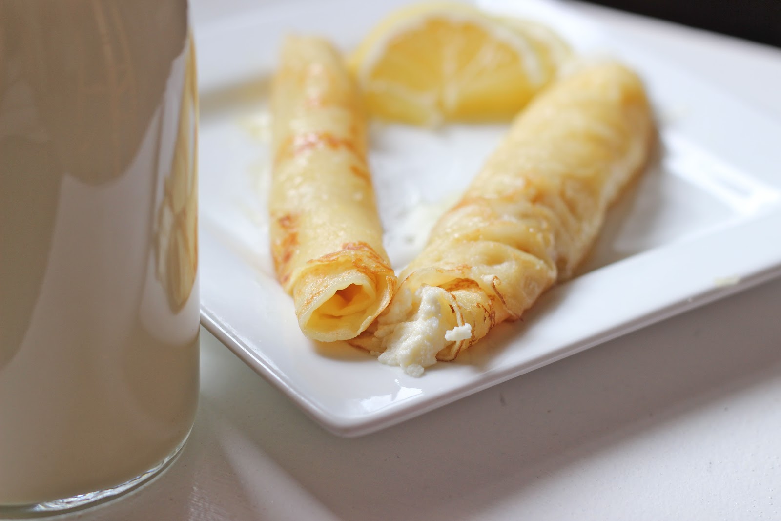 Vanilla Lemon Ricotta Crepes - Dina's Days