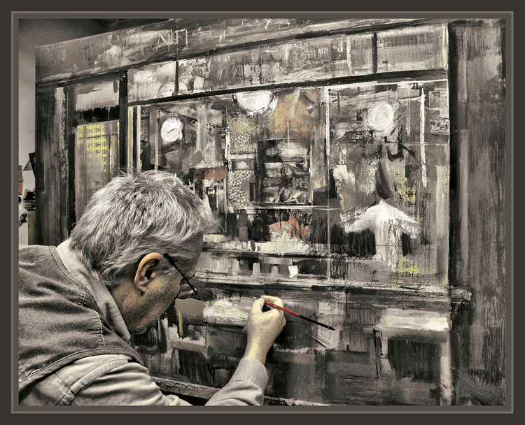 Pintores pintando un cuadro - Imagui