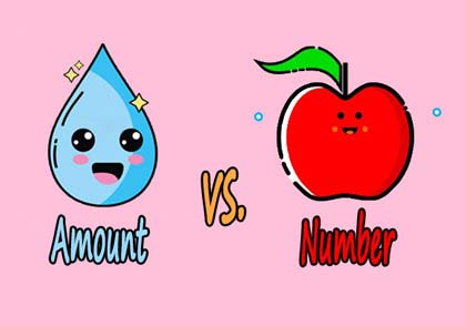 Basic English Grammar: Amount vs. Number - ContohText