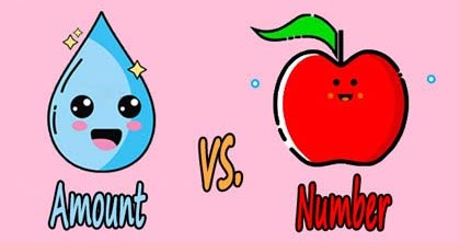 Basic English Grammar: Amount vs. Number - ContohText