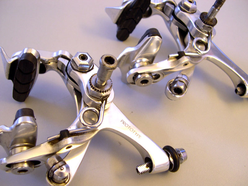 campagnolo delta brakes: Prototype Campagnolo Record dual pivot calipers