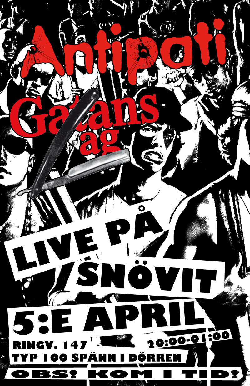 Antipati: Spelningar / Gigs