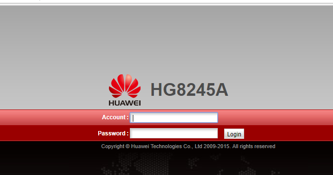 username password login modem Huawei HG8254A indihome