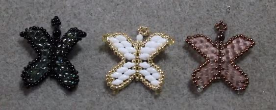 Superduo Beaded Butterfly Jewelry Tutorial / The Beading Gem