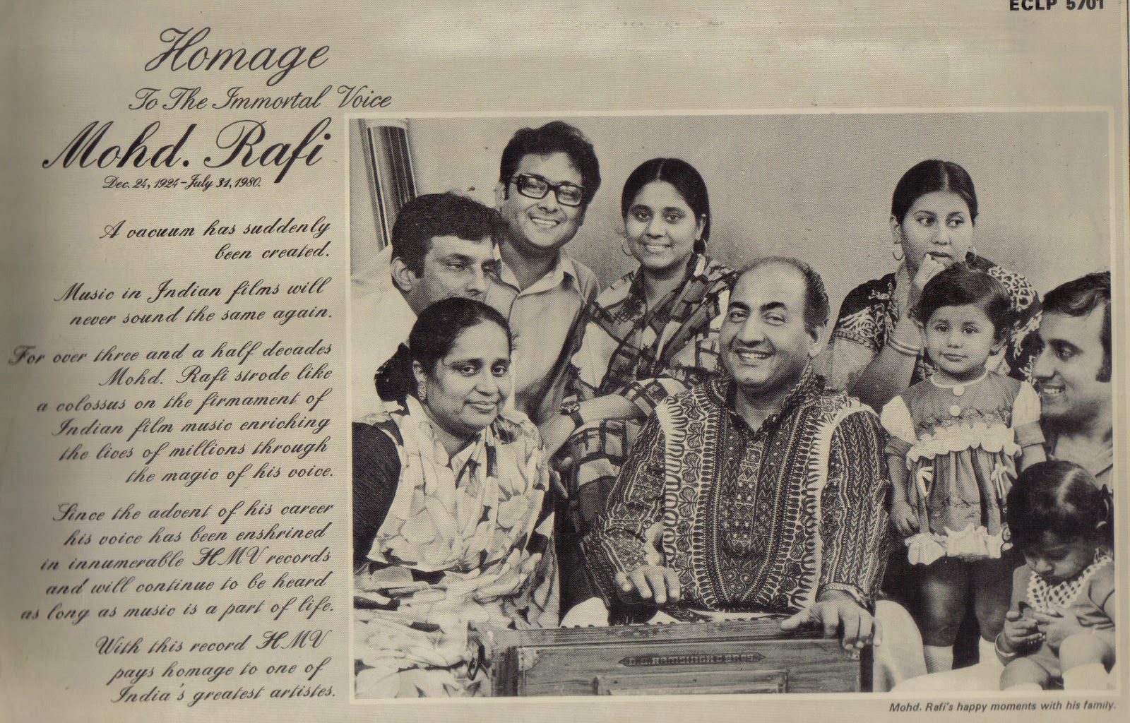 Movies I Love: Mohammed Rafi - The Greatest Singer of Our Times