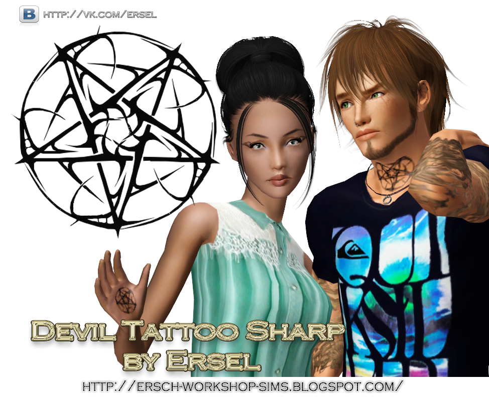 Devil Tattoo Sharp | ErSch Sims