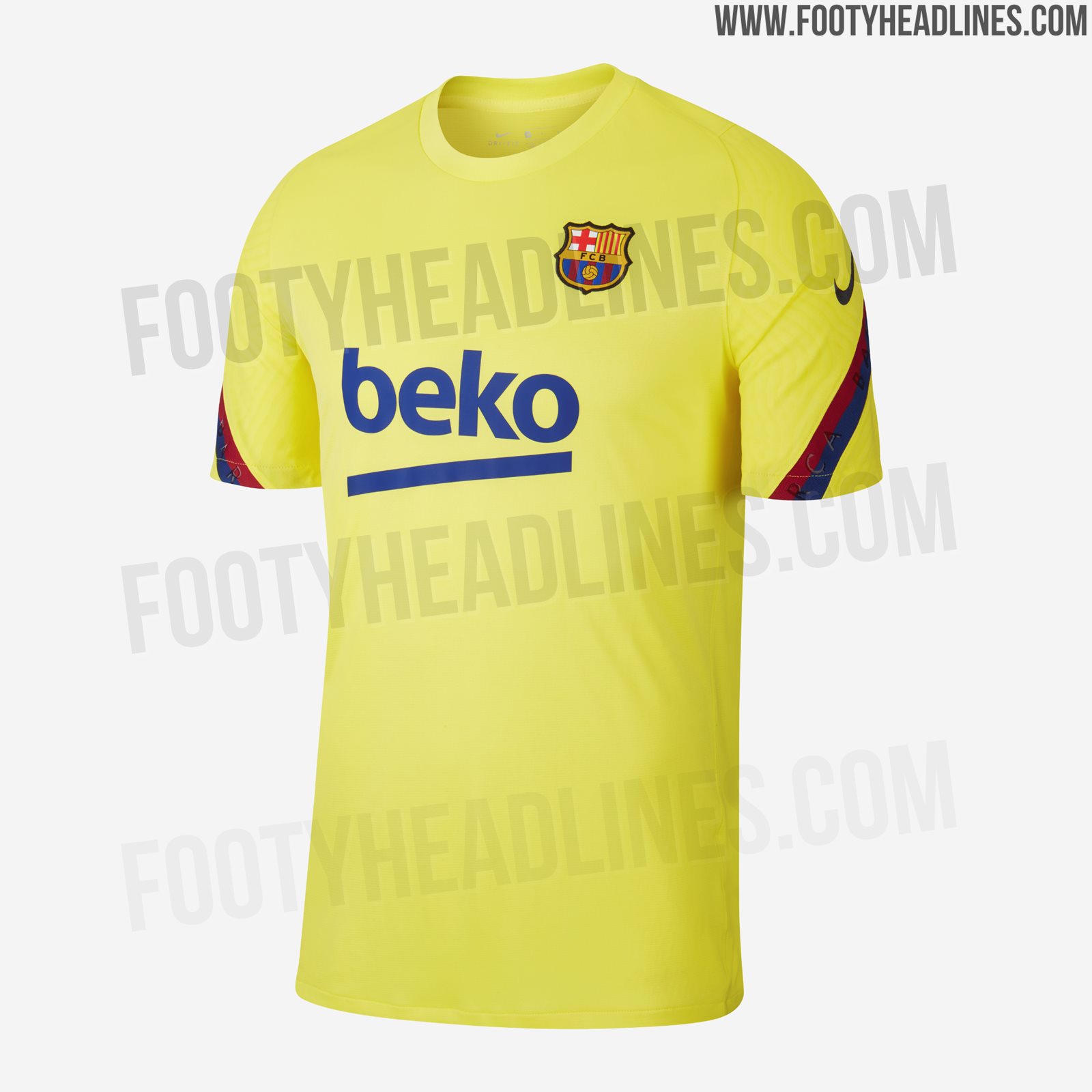 Based on New Nike Template: FC Barcelona 2020 Training Kit Leaked ...