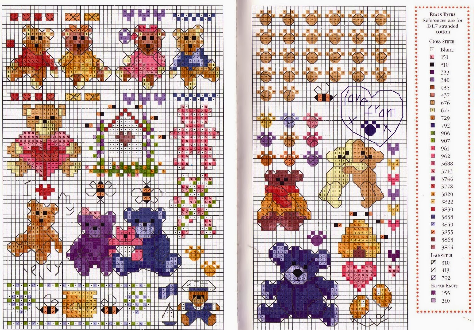 Grande raccolta di Schemi e grafici per Punto croce free: Schemi ...