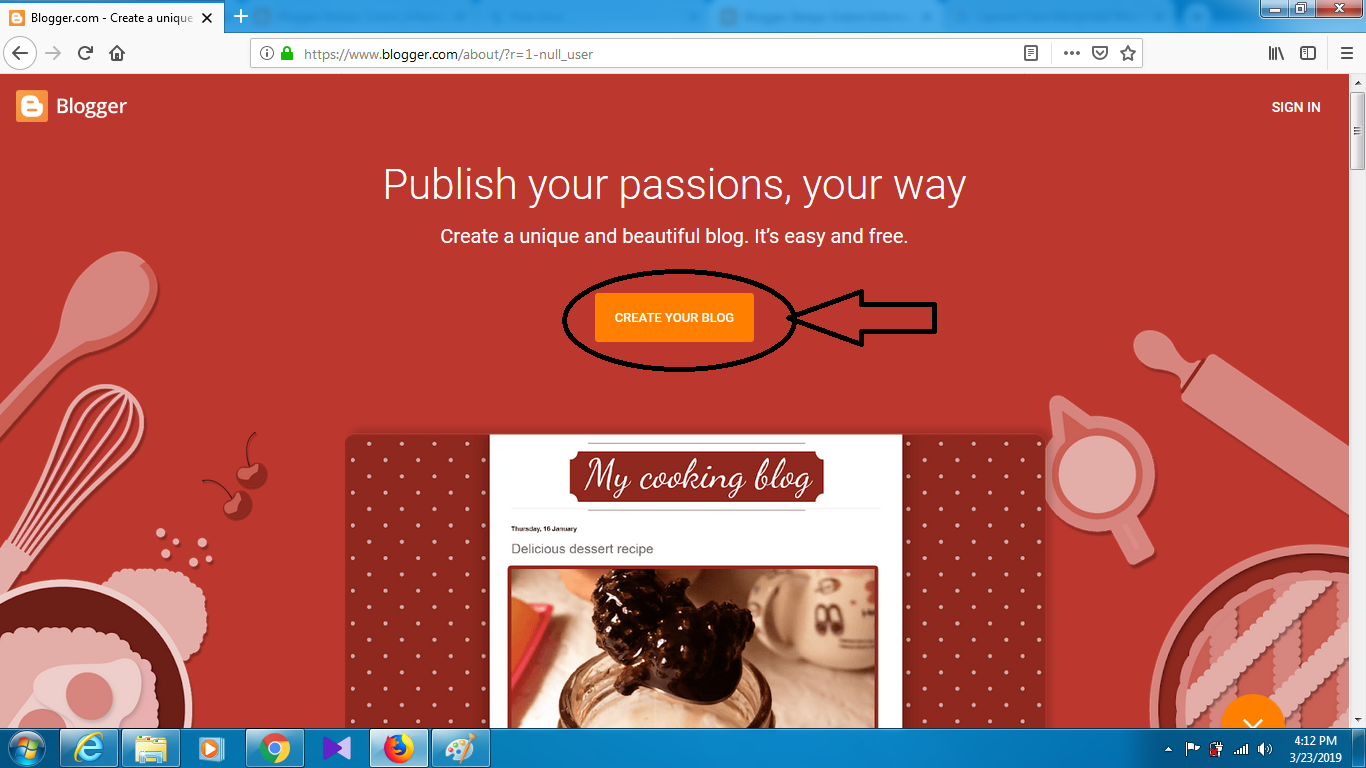 Cara membuat blog di Blogspot.com ~ Belajar Sistem Informasi